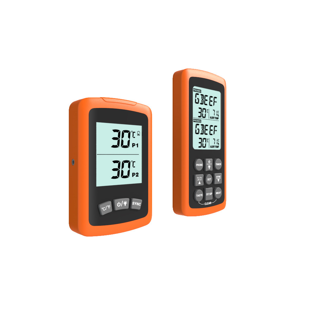 Bbq Barbecue Remote Digital Cooking Thermometer For Meat Silicone Grill